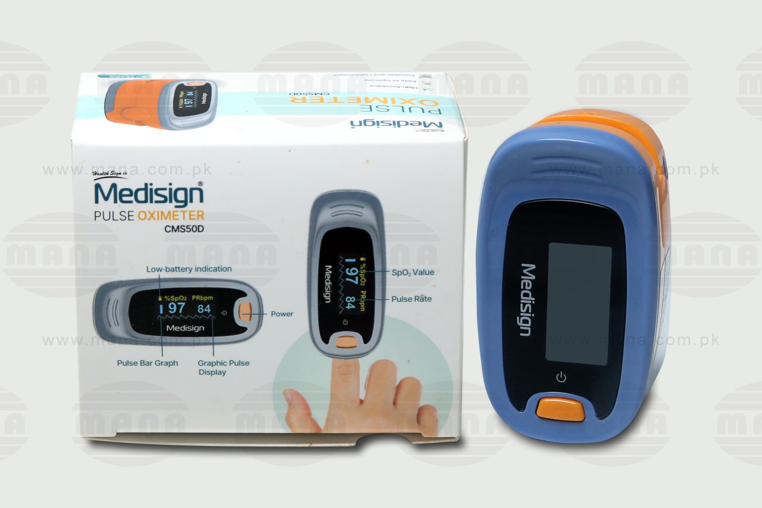 Pulse Oximeter CMS50D - Medisign - Medisign