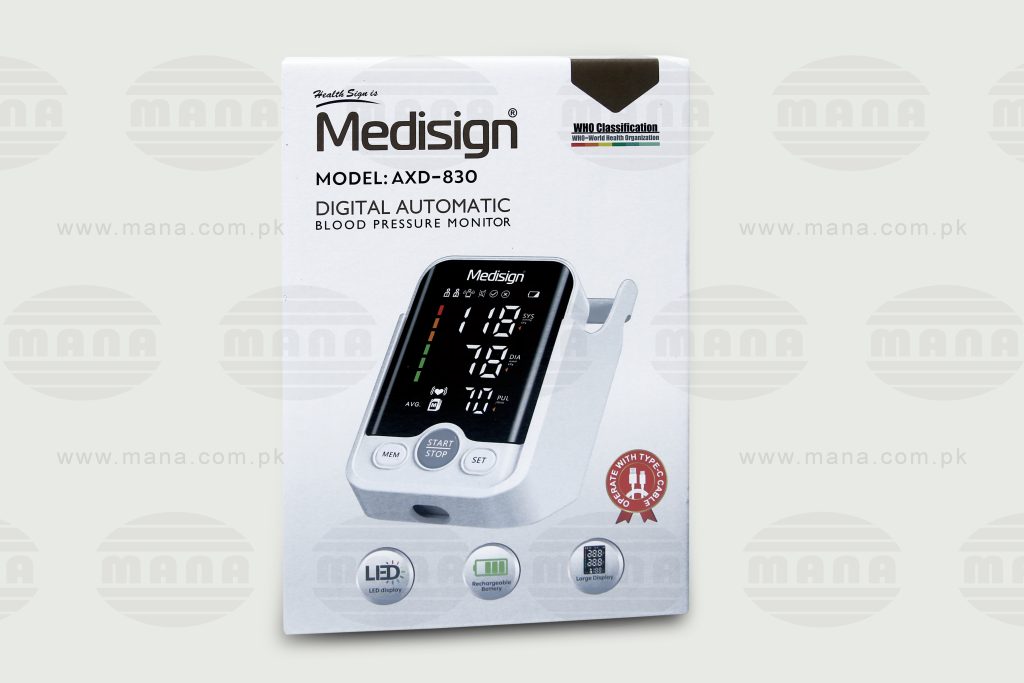 Digital Blood Pressure Monitor BPM 830 (Rechargeable) - Medisign - Medisign